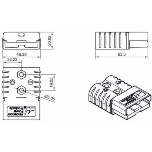 ANDERSON POWER SB120 Akü Soketi - Perpaexpo